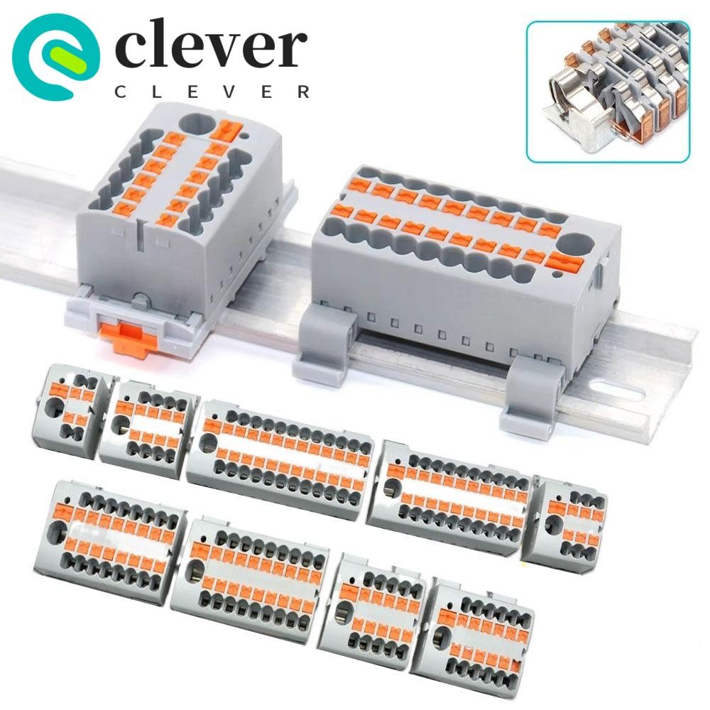 CLEVER Push-in Terminal Block Connector, One In Multiple Out PTFIX 2 ...
