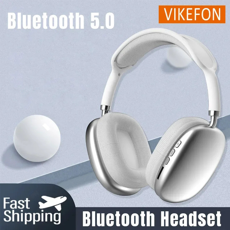 Bluetooth 5.0 Headphone Wireless Headset With Mic Noise Cancelling ...