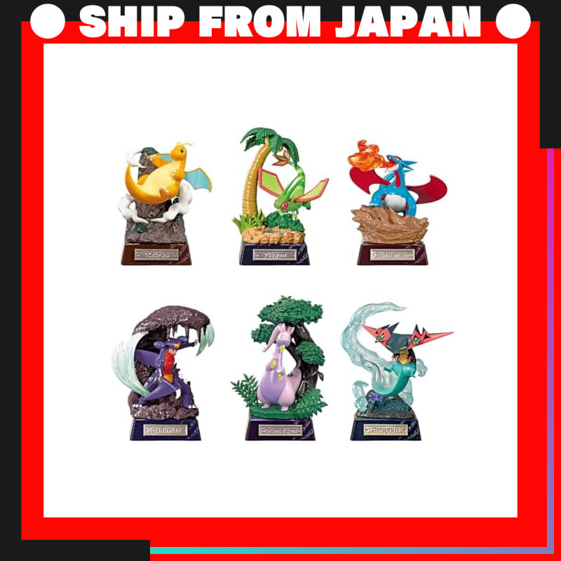 Pokémon POCKET STATUE - Dragon Type Edition by Re-Ment (1BOX, 6 Types ...