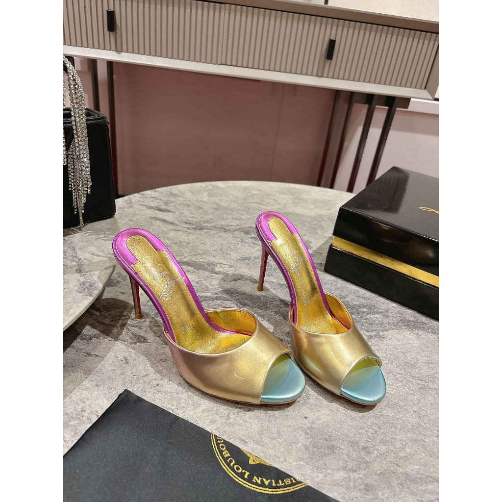 Christian Louboutin Gradient Color Ladies New Style High Heels | Shopee ...