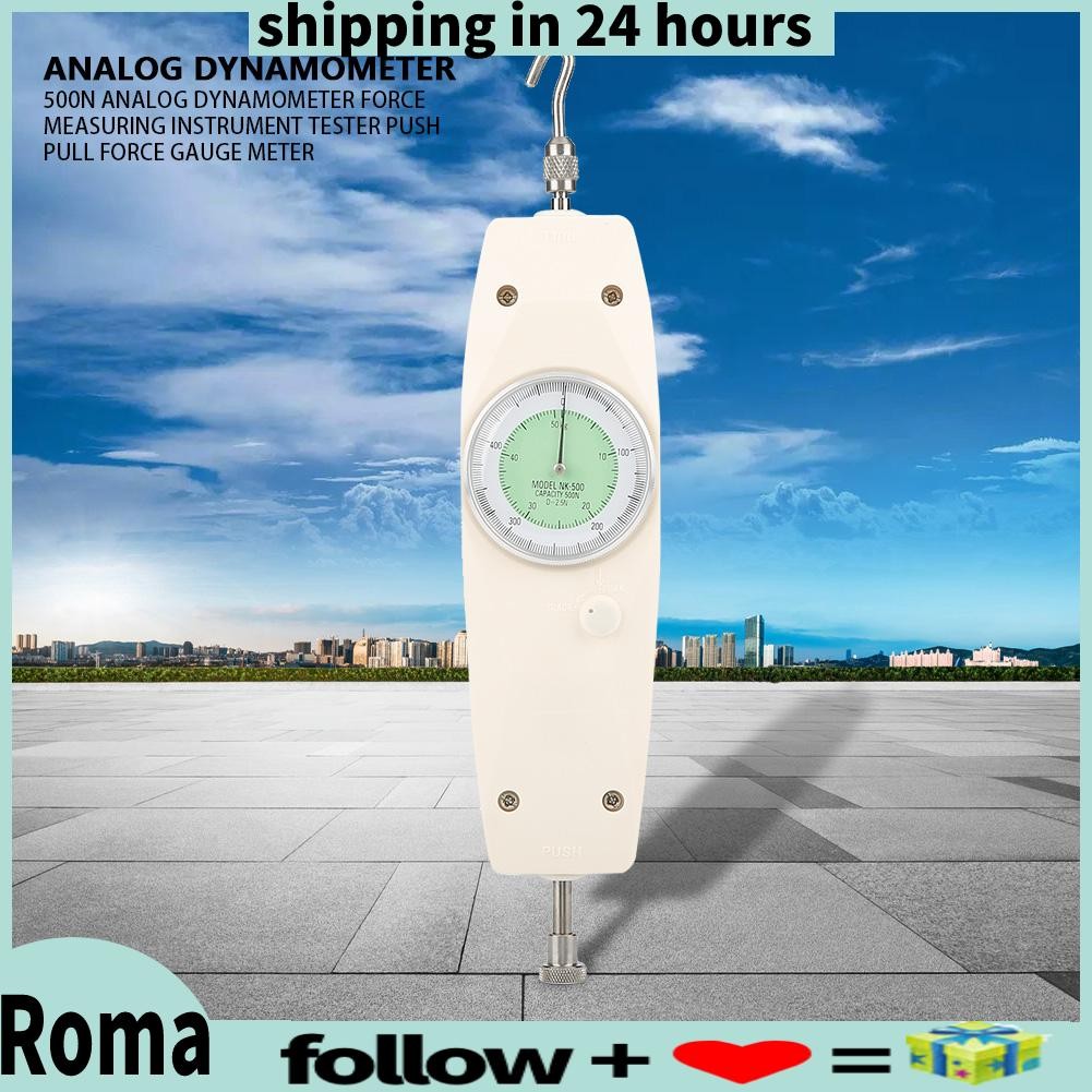 Romanticshop Digital Force Gauge 500N Analog Dynamometer Tester ...