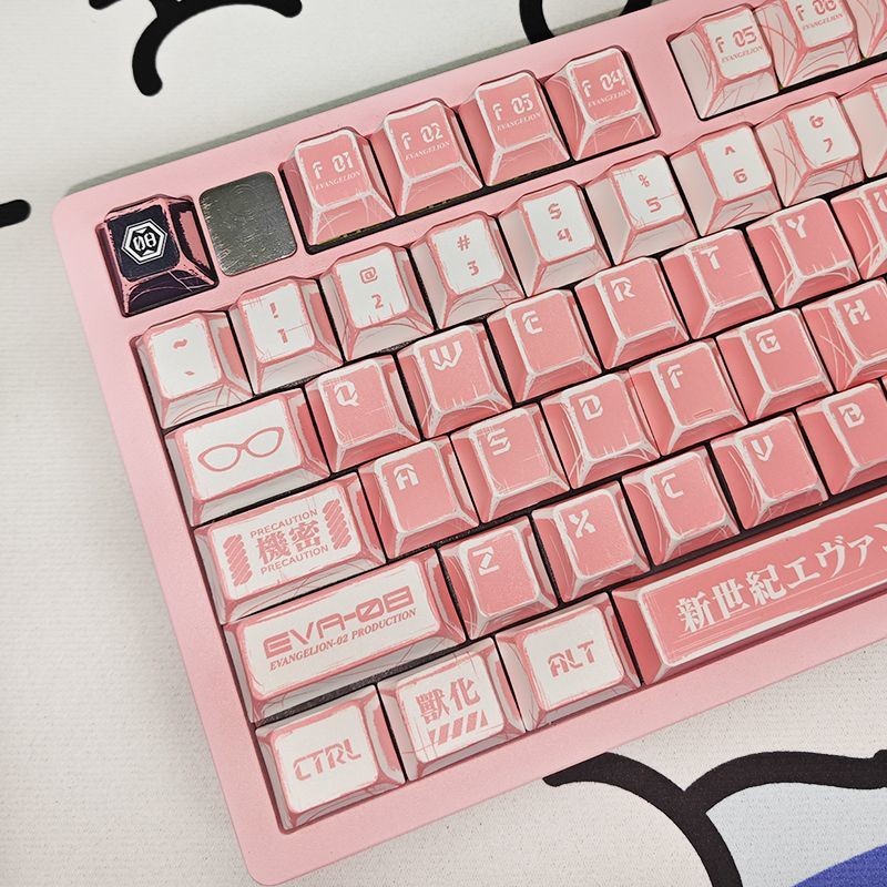 EVA-08 comic mechanical keyboard keycaps PBT DYE-Sublimation manga ...