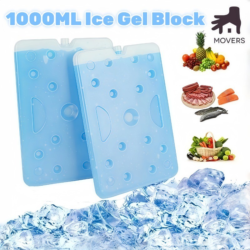 1000ML Reusable Ice Packs Breastmilk Storage Baby Cooler Bag Large ...