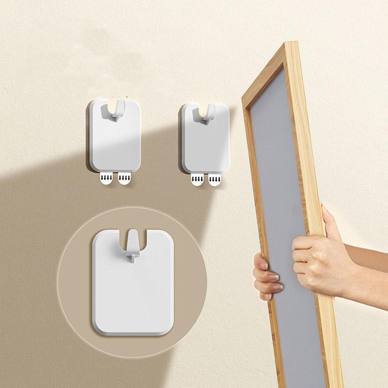 4pcs Strong Adhesive Photo Frame Hook No Drilling Picture Frame Hanger ...