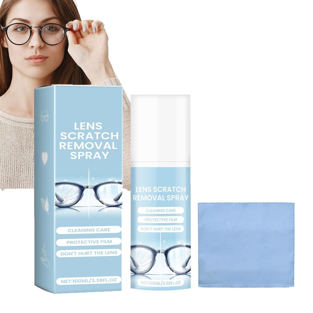 Lens Scratch Remover, Lens Scratch Removal Spray, Repair Kit for ...