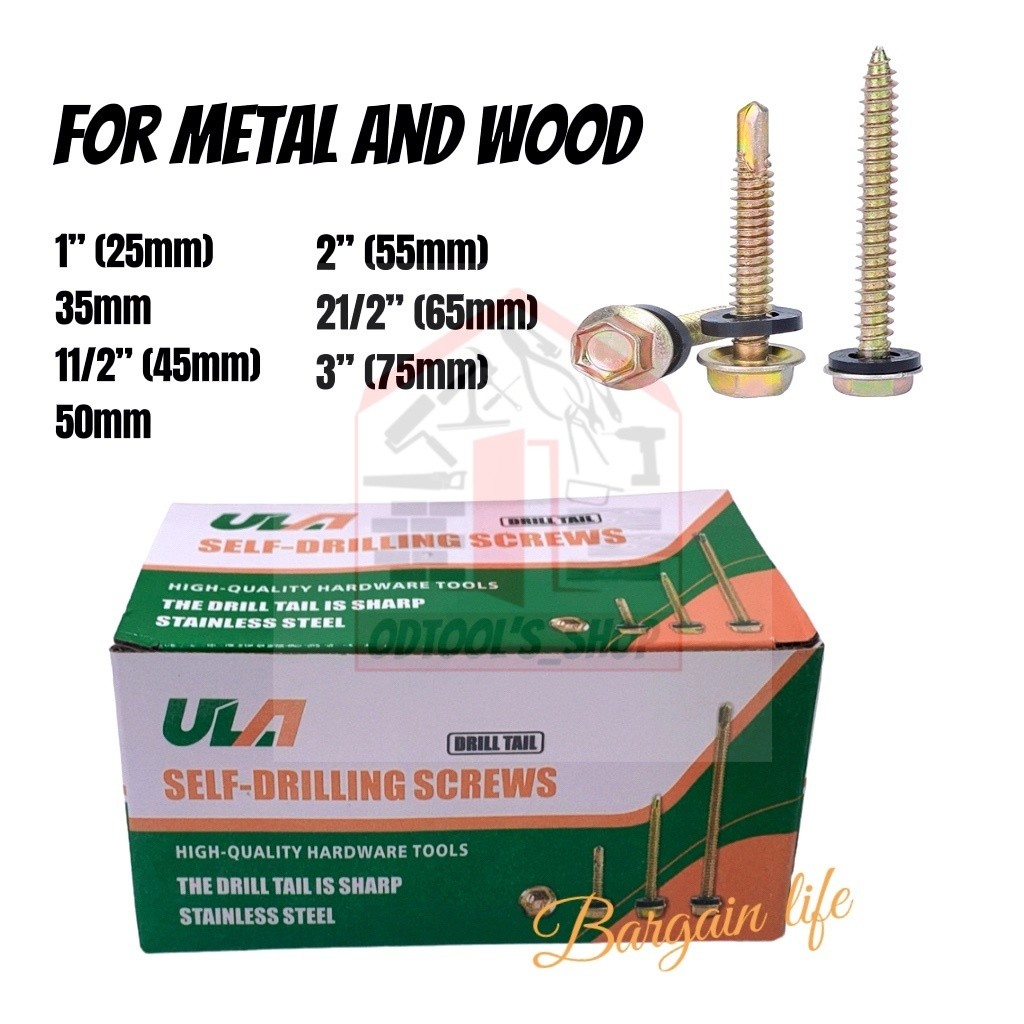 Tex Screw for Wood and Metal 1‘’1-1/2‘’ 2‘’ 2-1/2" 3" (PER BOX ...