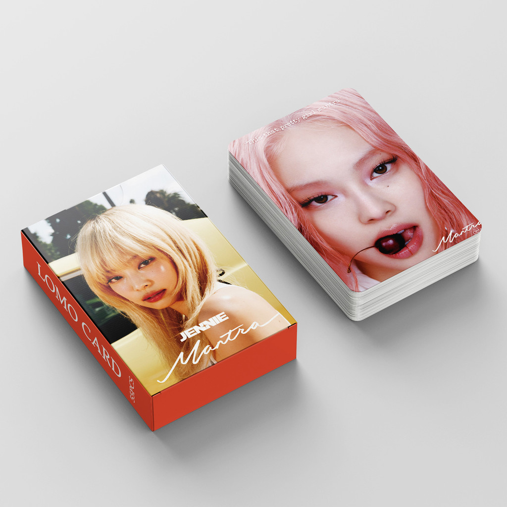 55pcs BP Lomo Cards JENNIE Mantra Lisa NEW WOMAN Rockstar 8th ...