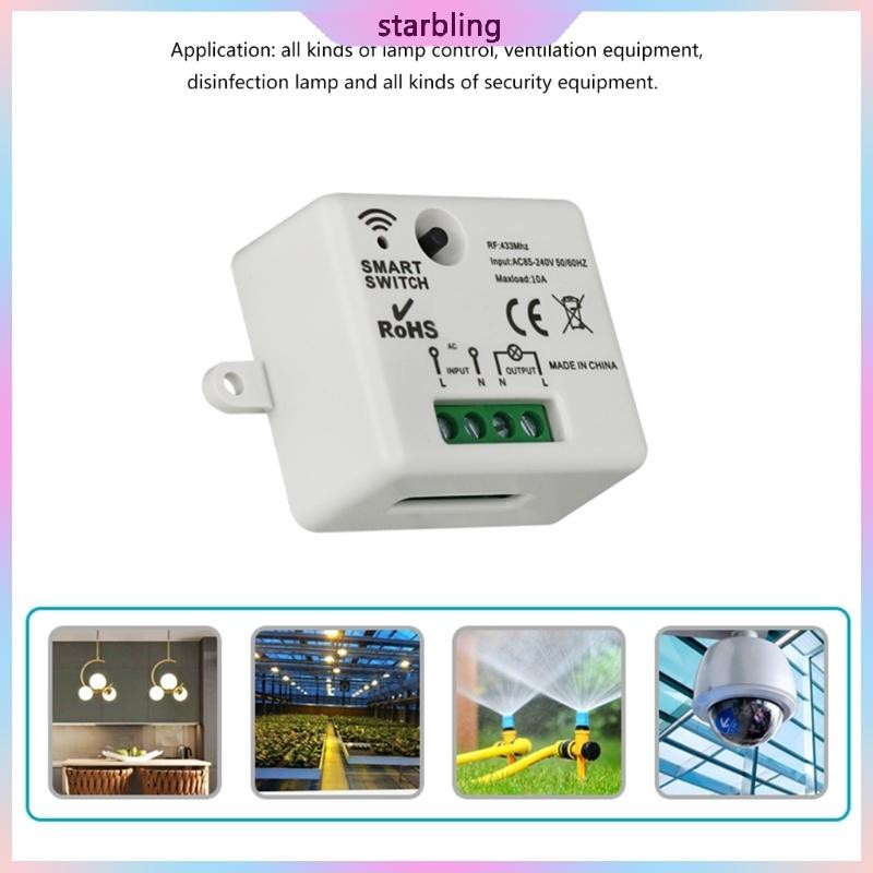 Star Smart Switches Light Control Panle Module 433 315MHz 1CH Receiver ...