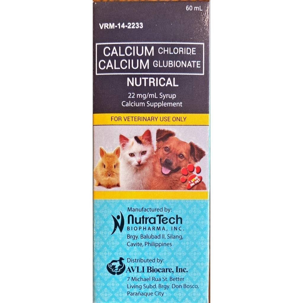NUTRICAL Syrup Calcium Supplement Vitamins for Dogs and Cats 60ml ...