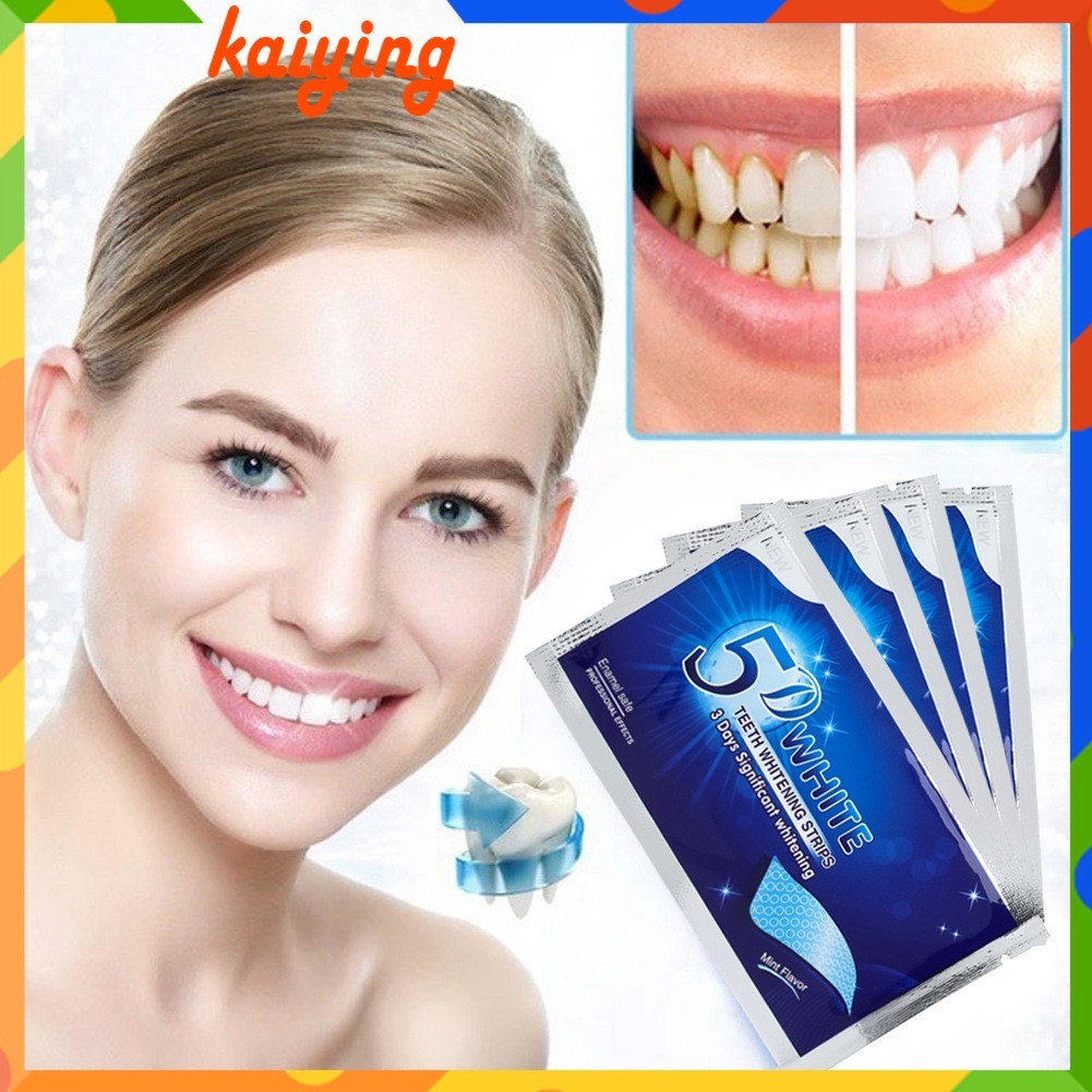 3D_5D Stunning Stickers For White Teeth 7 Pairs Beautiful Remove Yellow ...