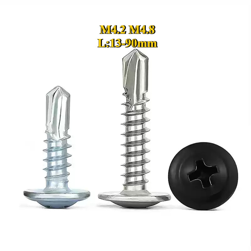 ((BY-XSP) Stainless Steel Phillips Large Flat Head Drill Tail Self ...