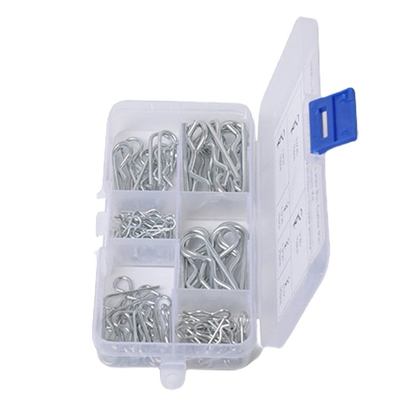 Sha 100Pcs Spring Fasteners Safety Split Clip Hitch Keeper Pins ...