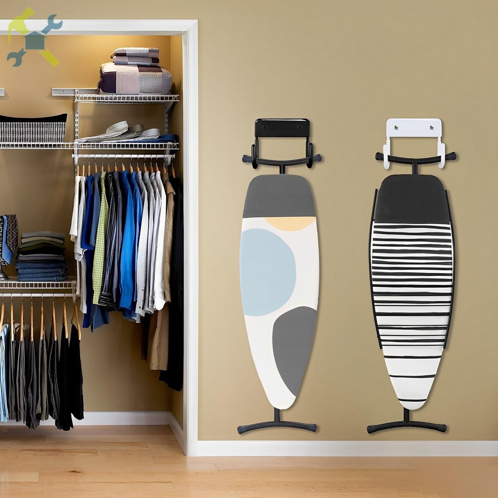 Metal Ironing Board Wall Mount Sturdy Ironing Board Hanger Heavy Duty ...