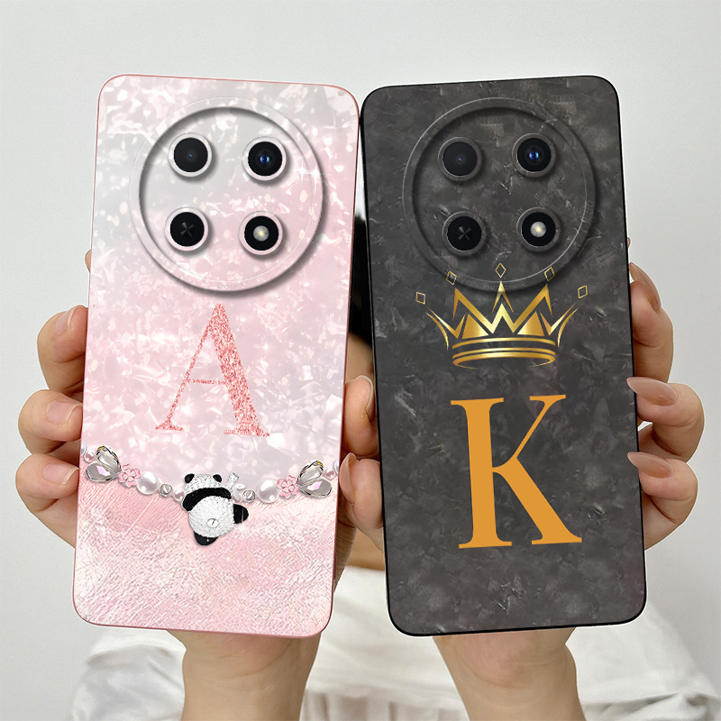 For Huawei Nova 12i Phone Case Fashion Crown Letters Square Lens ...