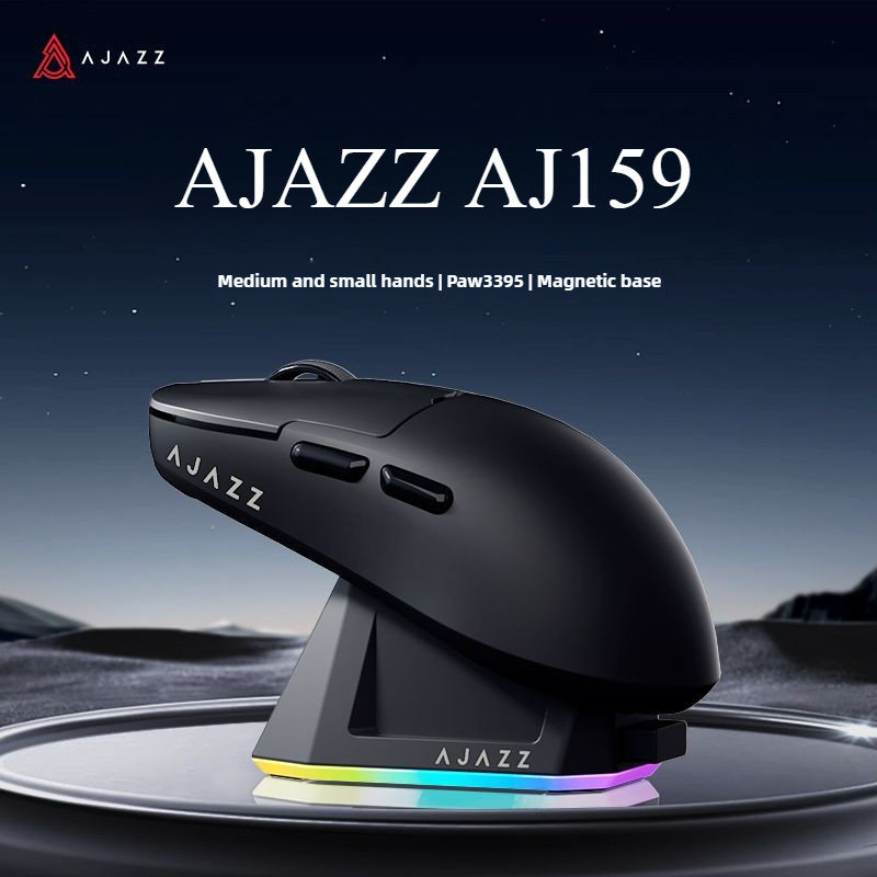 AJAZZ AJ159 RGB Game Mouse Wireless 2.4G/Wired Lightweight Pro Boys for Gaming and Office Gift ...