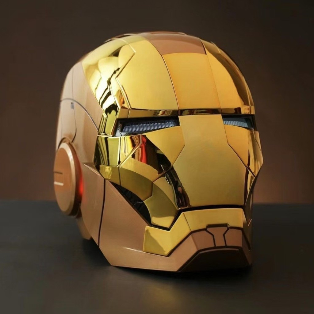 2024 New Iron Man Electric Helmet Voice Controlled Touch Remote Control ...