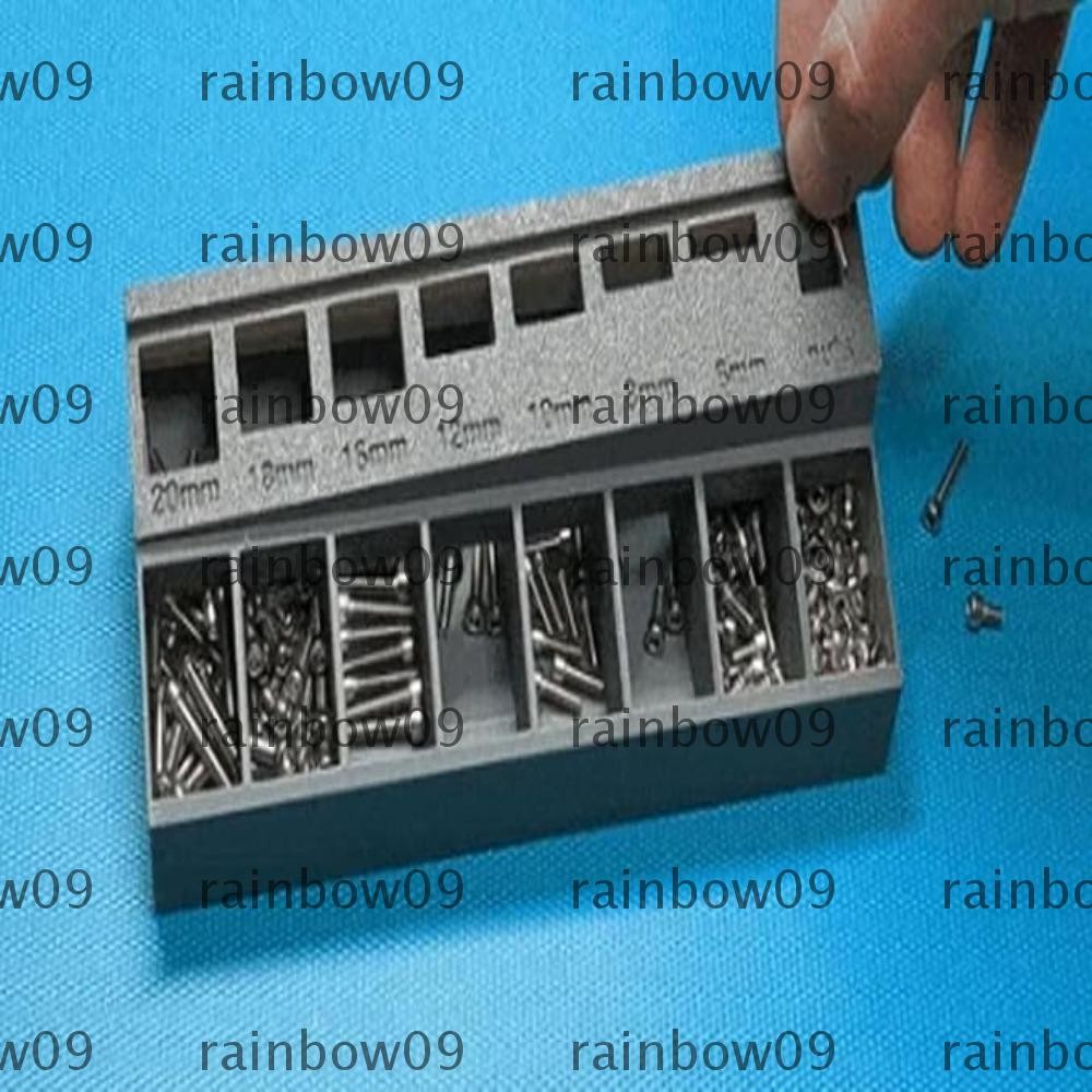 RAINBOW09 M3 Bolt Sorter, With 7 Measuring Slots Portable Screw Length ...