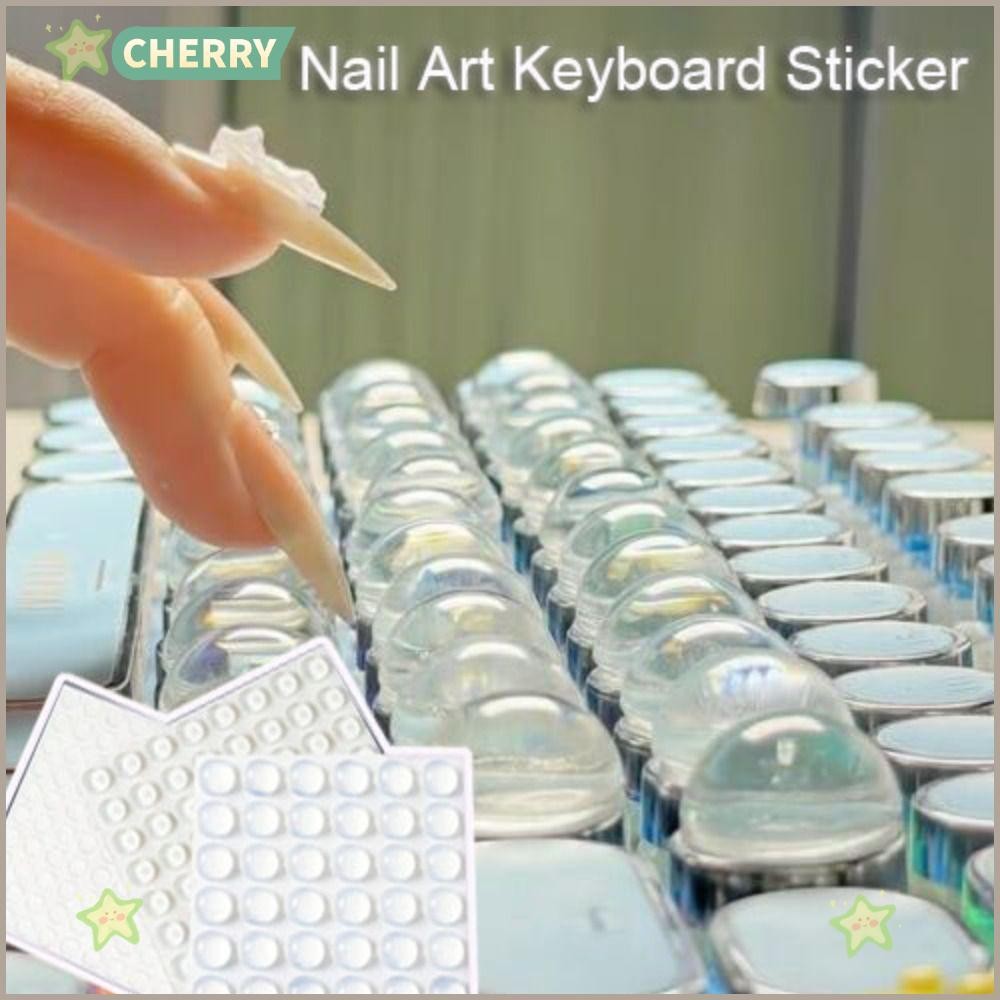 CHERRY3 Nail Art Keyboard Sticker, Hemispherical Transparent Keyboard ...