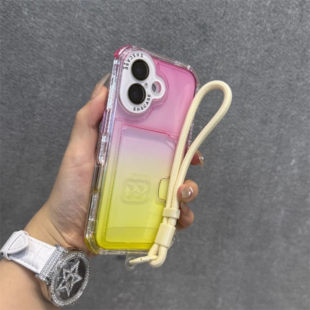 New casing luxury Two-color gradient three-in-one mobile phone case ...