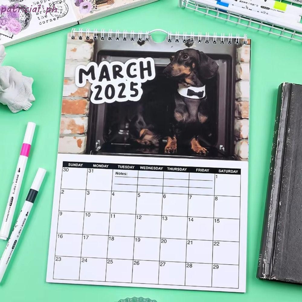 PATRICIA 2025 Calendar, Cute Pet Medieval Sausage Dog Themed Calendar ...