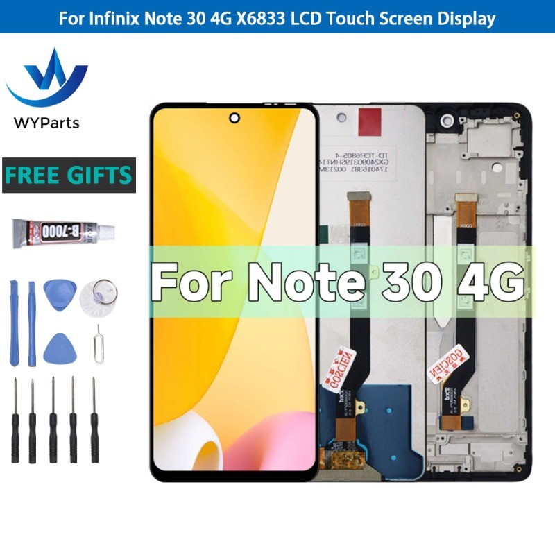 100% Test for Infinix Note 30 4G X6833B X6716B LCD Display Touch Screen ...