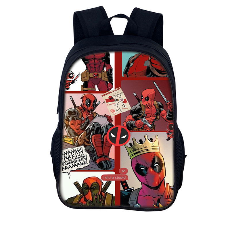 Deadpool Backpack 16inch For Students | Shopee Philippines