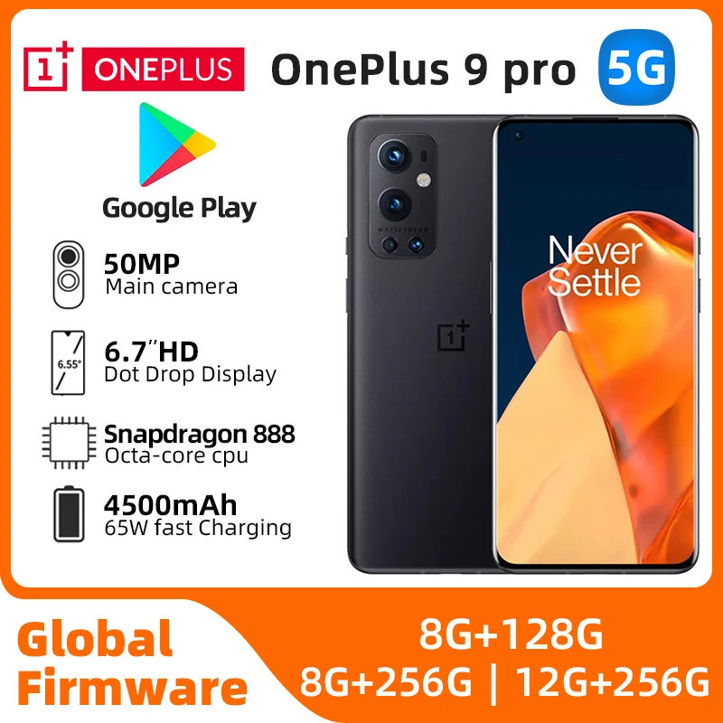 OnePlus 9 Pro Global Version 8GB 128GB Snapdragon 888 5G 120Hz Fluid ...