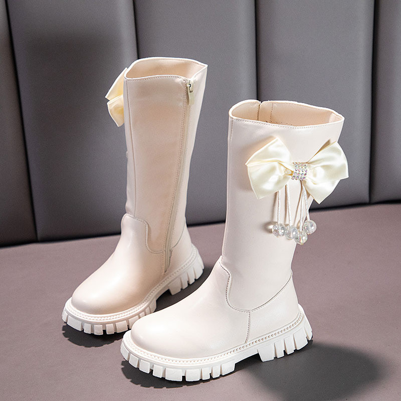 Girls Boots Long Tube Princess Fashionable Western Style Boots Children ...