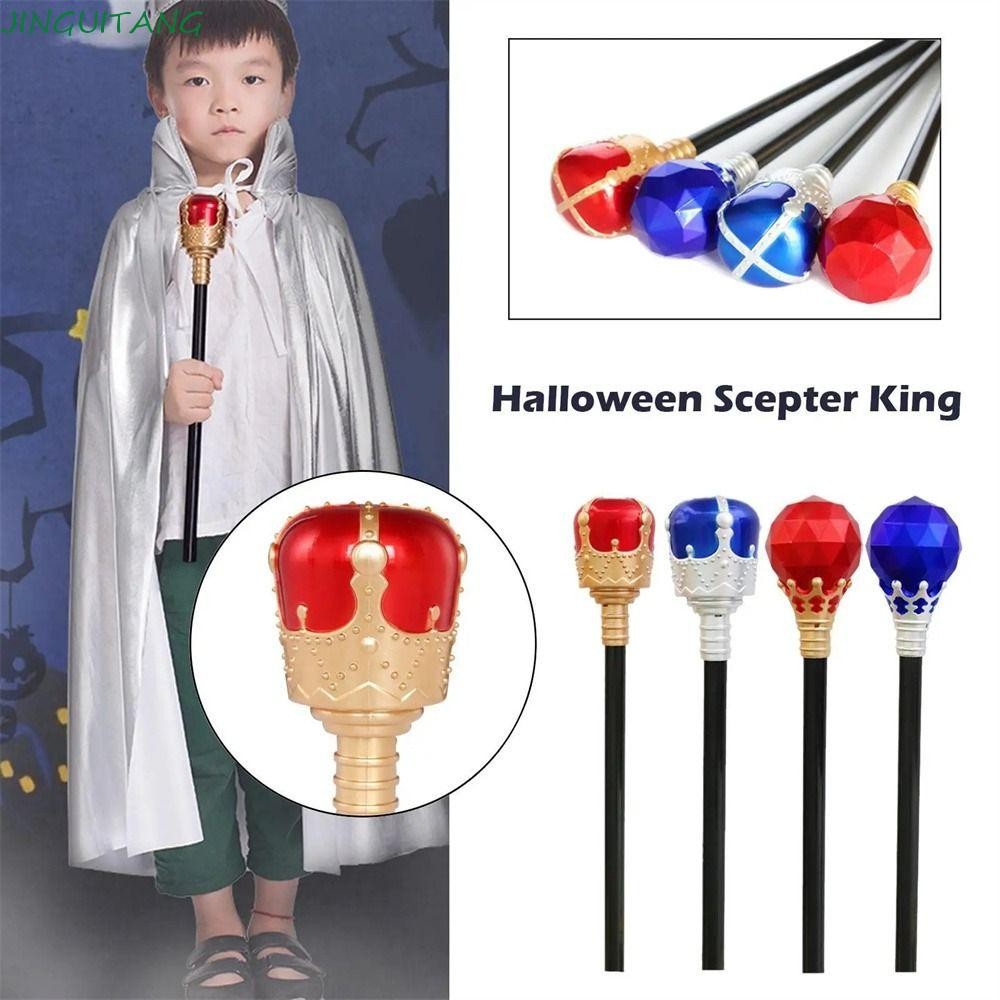 JINGUITANG King Queen Scepter, Royal King Performance Halloween Hand ...