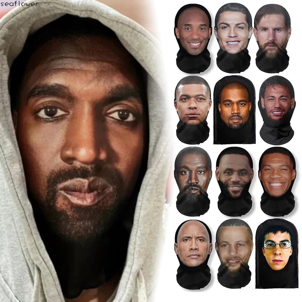 Messi Human Face Cosplay 3D Mask Realistic Funny Atmosphere Headgear ...