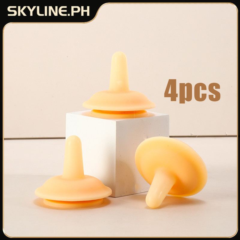 SKY 4pcs Mini Pet Silicone Pacifier Small Pet Feeding Nipple Kitten ...