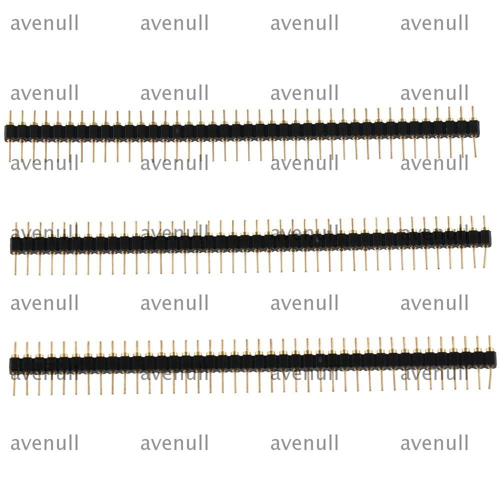 AVENULL 10pcs Pin Header Strip, 40 pin Single Row Male Headers Pins ...