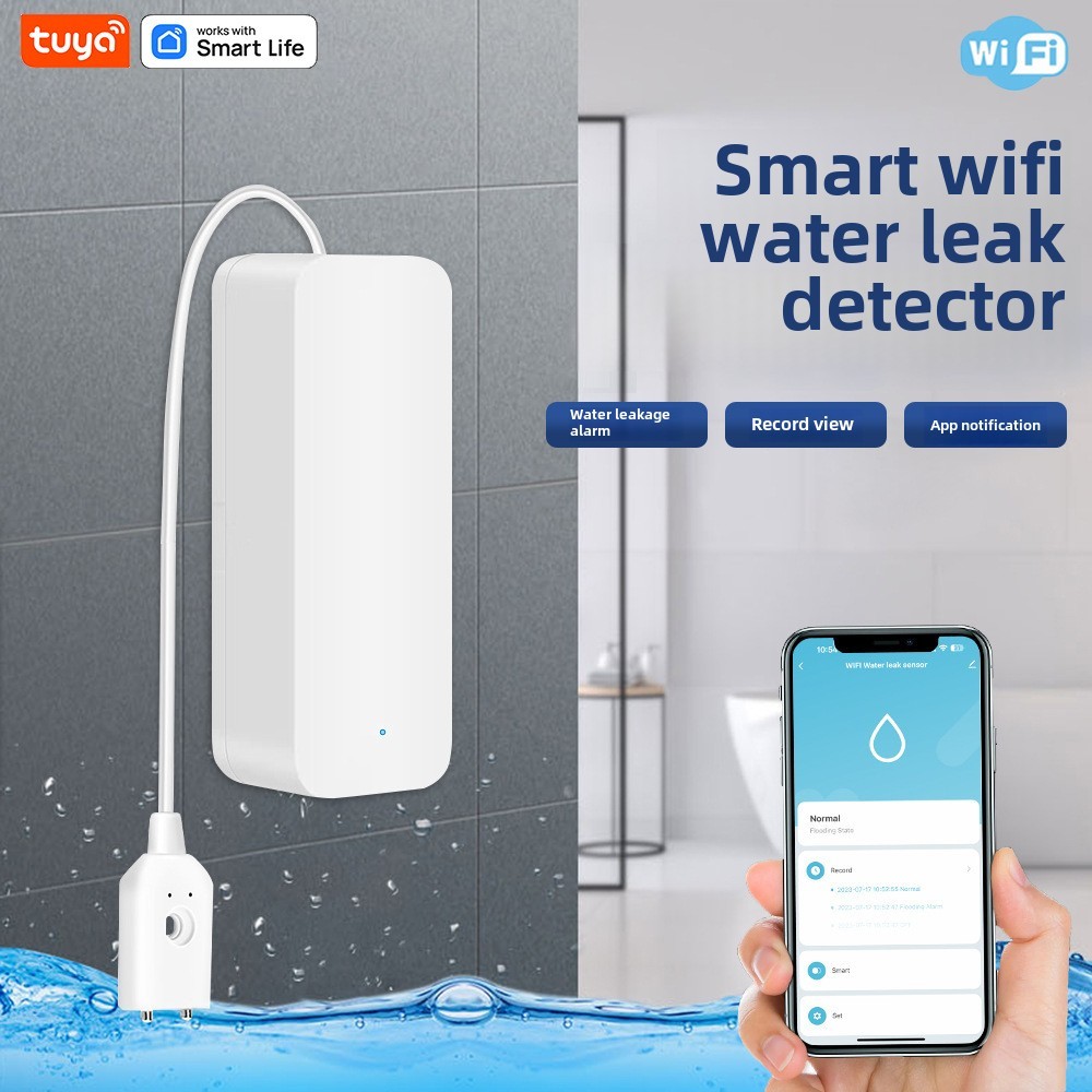 WiFi Leak detector Smart Home Water Immersion Water Leakage Alarm WiFi ...