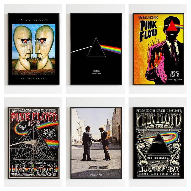 Pink Floyd Poster The Dark Side Of The Moon Poster Pink Floyd Album Poster Wish You Were Here ...