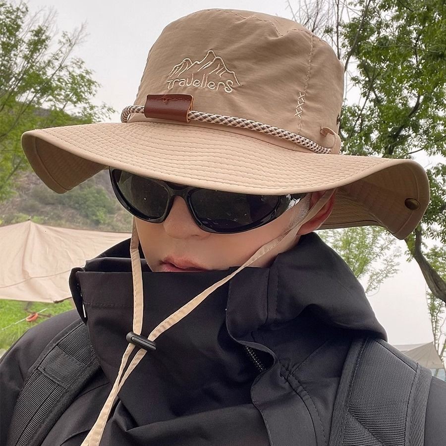Sun-Proof Bucket Hat Men's Summer Outdoor Mountain Climbing Sun Hat ...