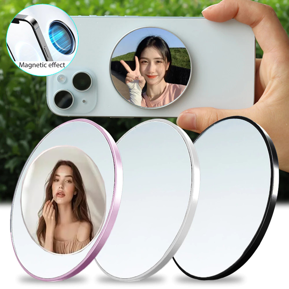 2.2" Magnetic Selfie Mirror for Back Camera Cell Phone Convex Mirror ...