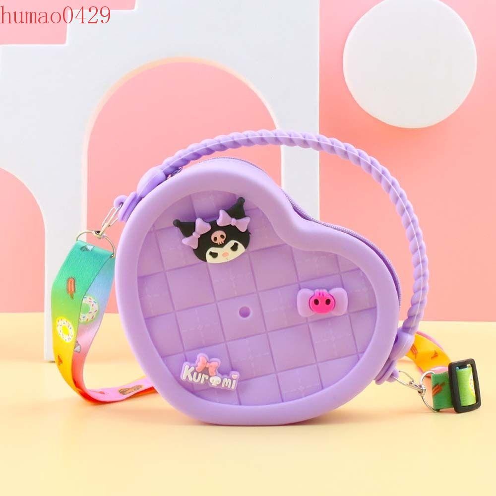 HUMAO Labubu Crossbody Bag, My Melody Pochacco Labubu Silicone Coin ...