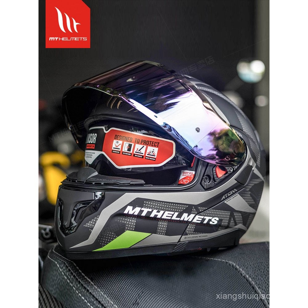 Spain MT Motorcycle Modular Helmet Men's and Women's Double Lens ...