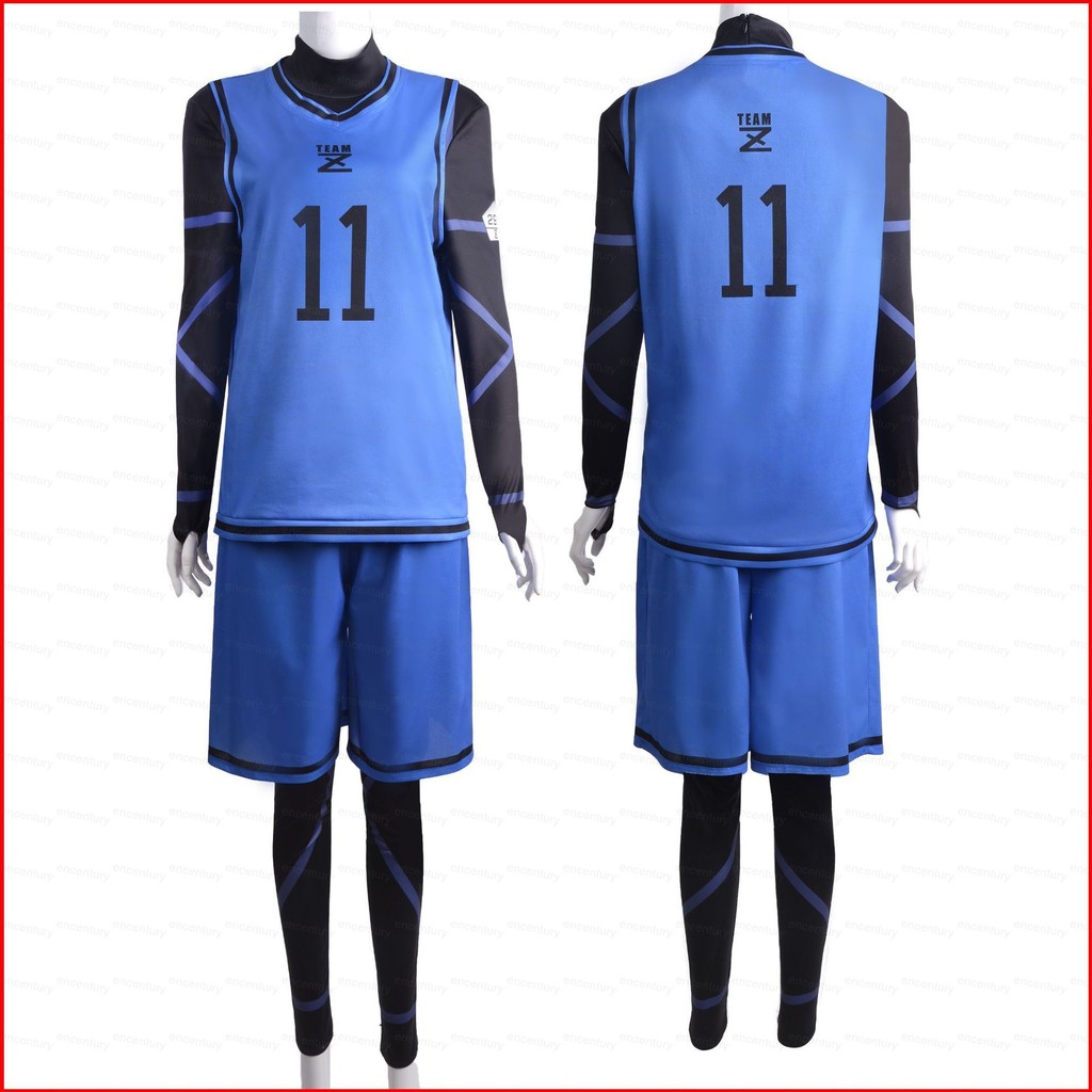 GC1 BLUE LOCK Isagi Yoichi Cosplay Bodysuit Jersey Shirt Shorts Costume ...