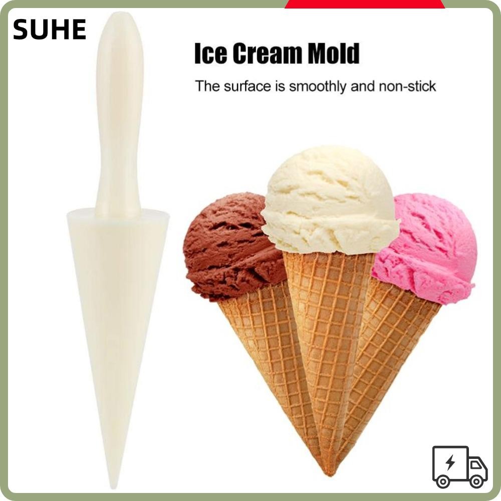 HI-SUHE Ice Cream Cone Mold, Molds Maker Egg Roll Pastry Cone Roller ...