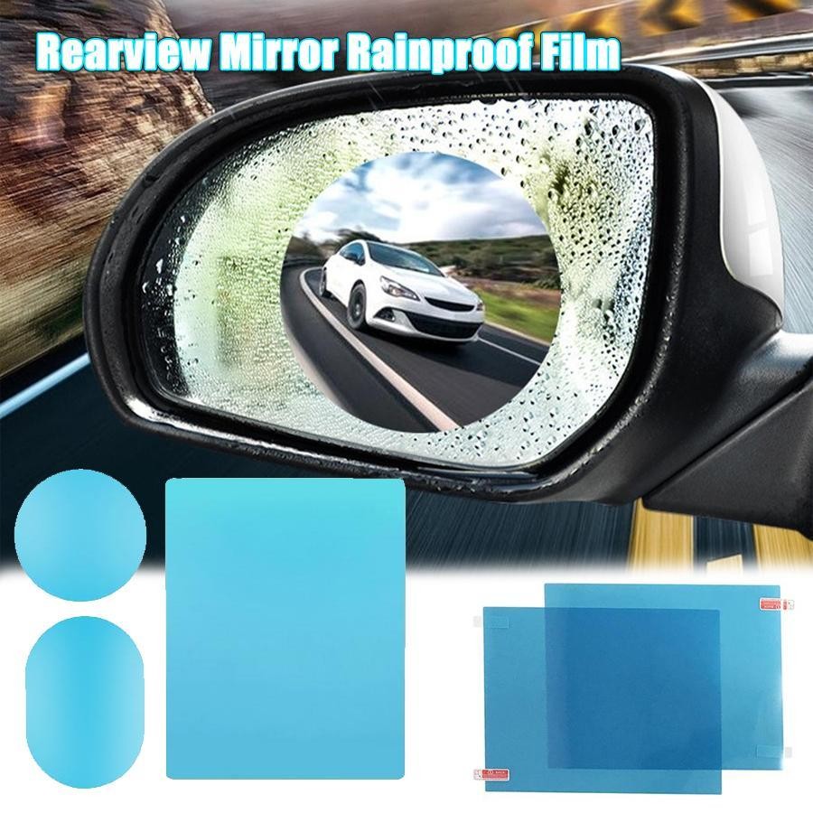 2PC Car Truck Rearview Mirror Rainproof Film Window Glass Anti-fog ...
