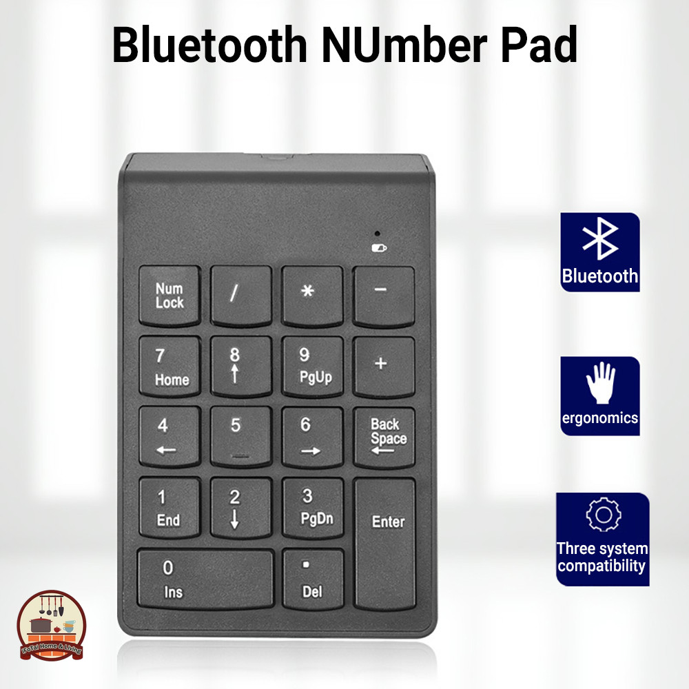 Keypad Mini Wireless Numeric Keypad Universal 18 Keys Digital Keyboard ...