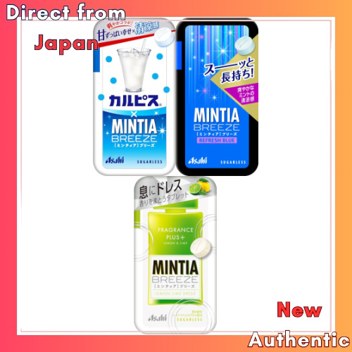 Asahi Group Foods (Calpis) x Mintia Breeze 30 grains x 8 pieces ,calpis,30 pieces (×8),blue,30 ...