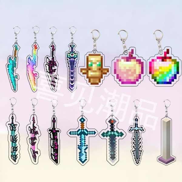 lego minecraft minecraft magnetic blocks My World Surrounding Keychain ...