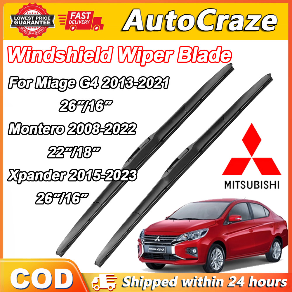 2pcs Windshield Wiper Blade for Mitsubishi Mirage G4 /Mlontero/Xpander ...