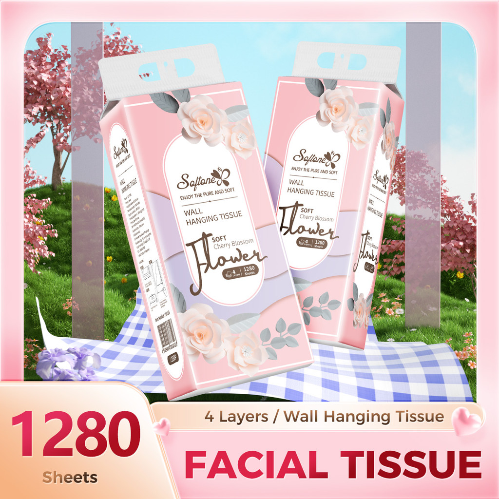 Wall Hanging Tissue Blooming Flowers Tissue Toliet Paper 4 Layers 1280 ...