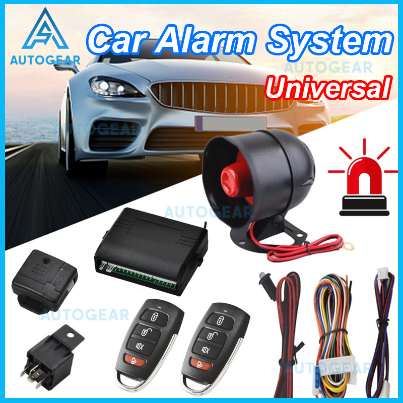 Car Remote Control Alarm Keyless Entry System Anti-theft Door Lock+2 ...