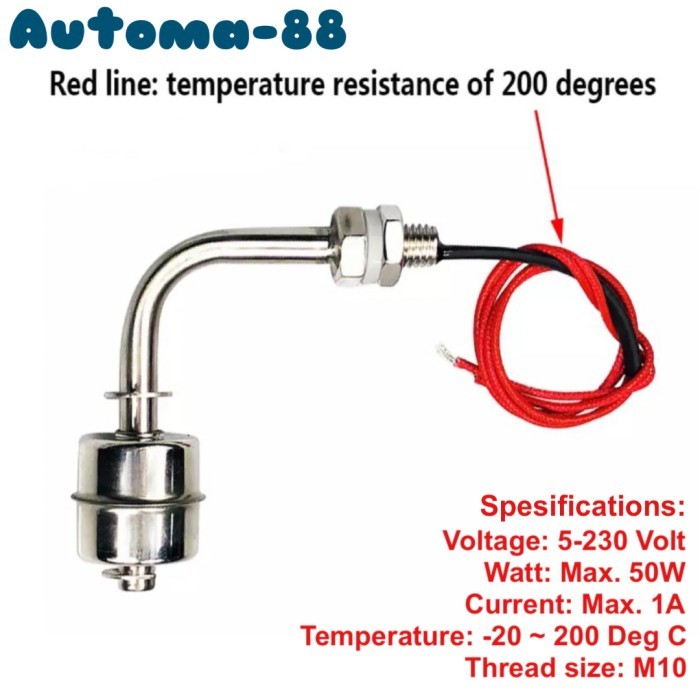 MERAH Md99 Water Sensor Water Level Arduino Float Switch Stainless ...