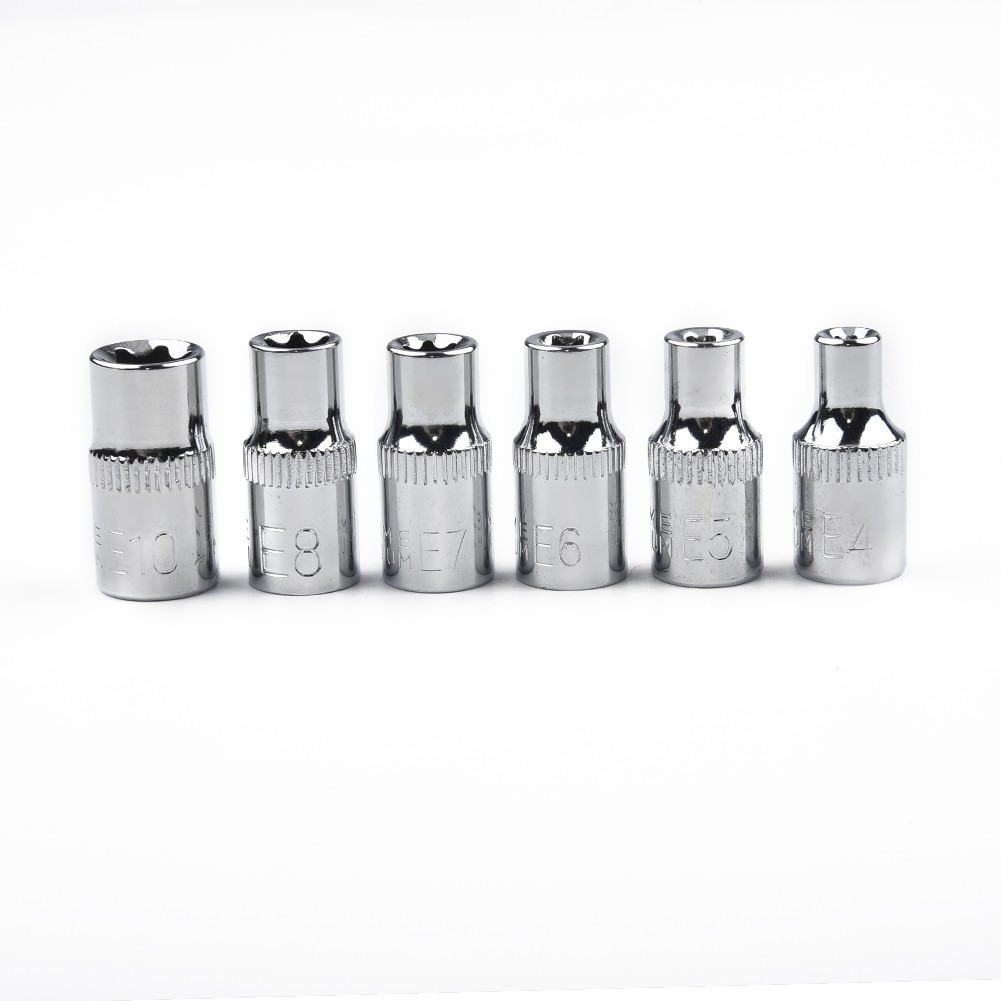 [WOES] 6pcs 1/4 Inch Torx Star Female Bit E Socket Set E4 E5 E6 E7 E8 ...