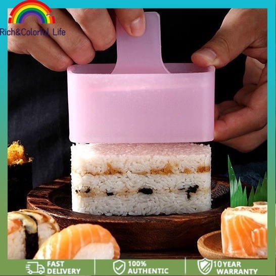 Rice Mould Musubi Molder Maker Rectangular Layer Mold Box Scoop Onigiri ...